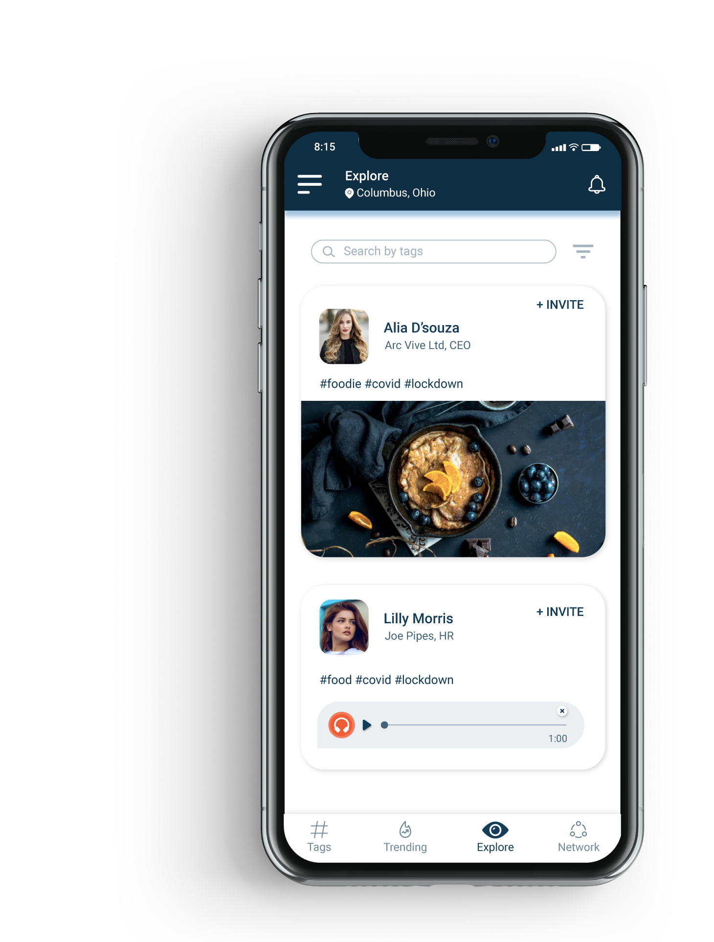 How Netclan works Broadcast your profile and view others in your ...