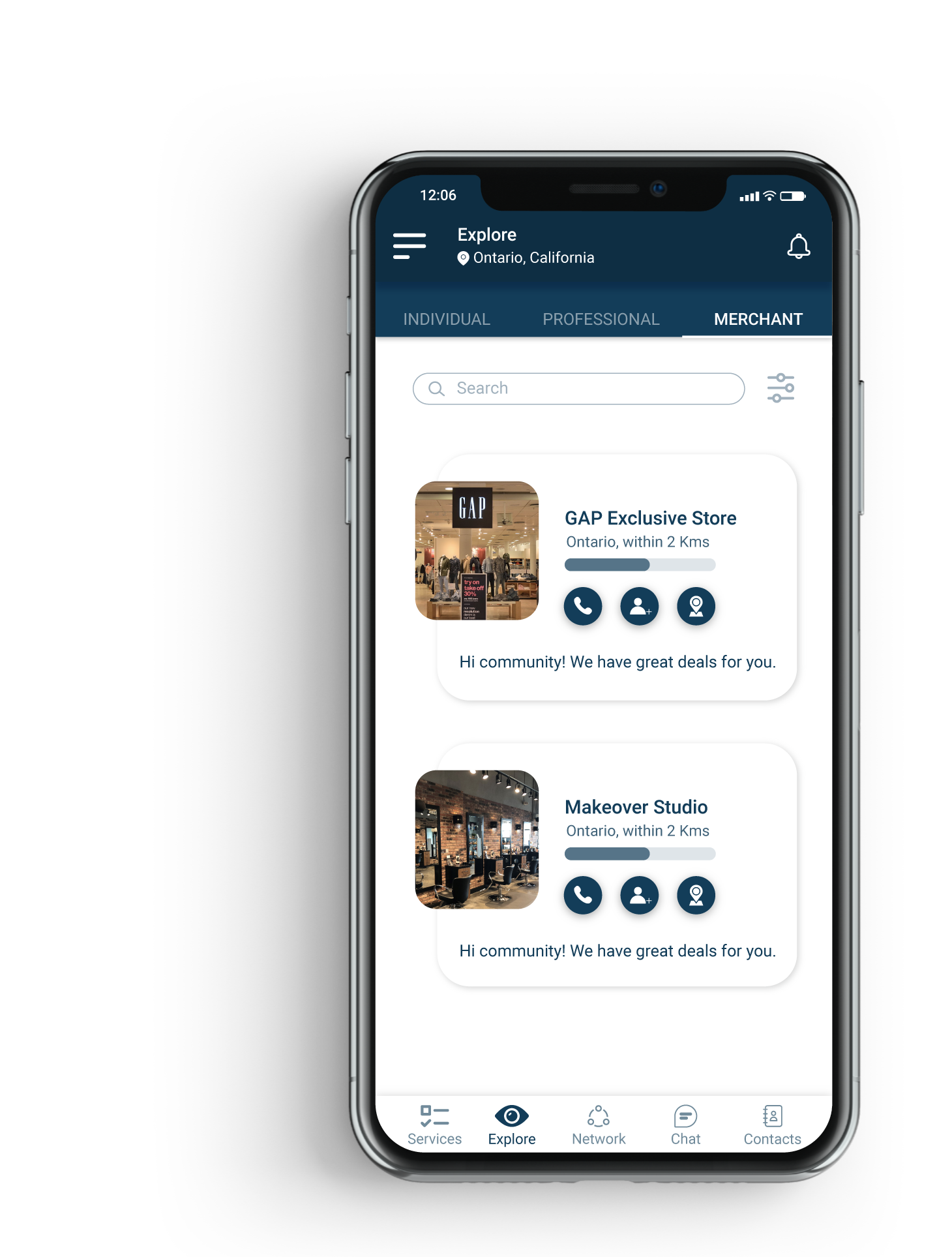 App Features Evolve the way you network Personal